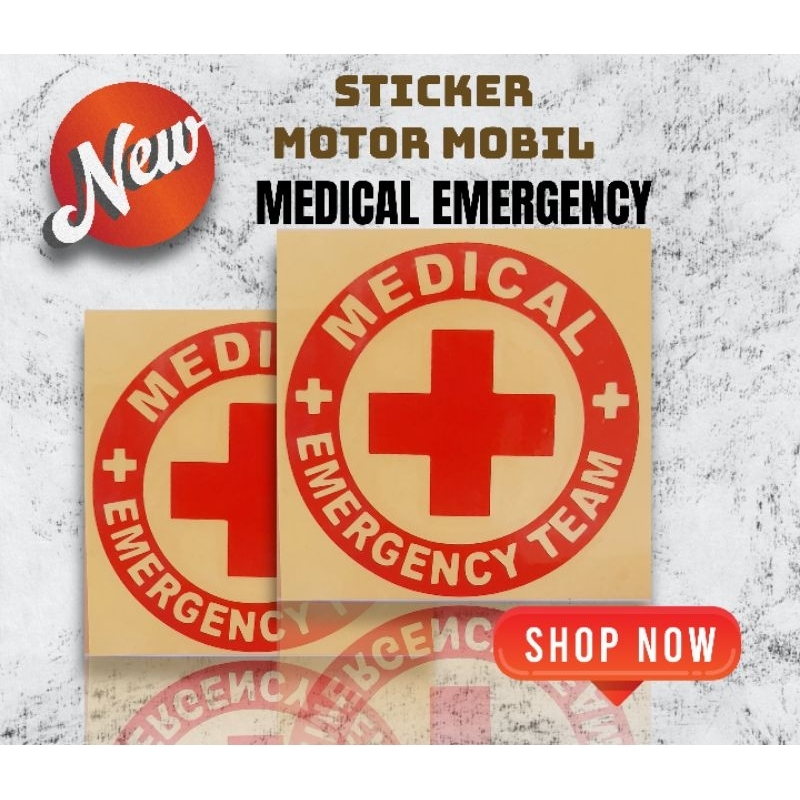 Jual Stiker Medical Emergency Team Motor Mobil Ambulance | Shopee Indonesia