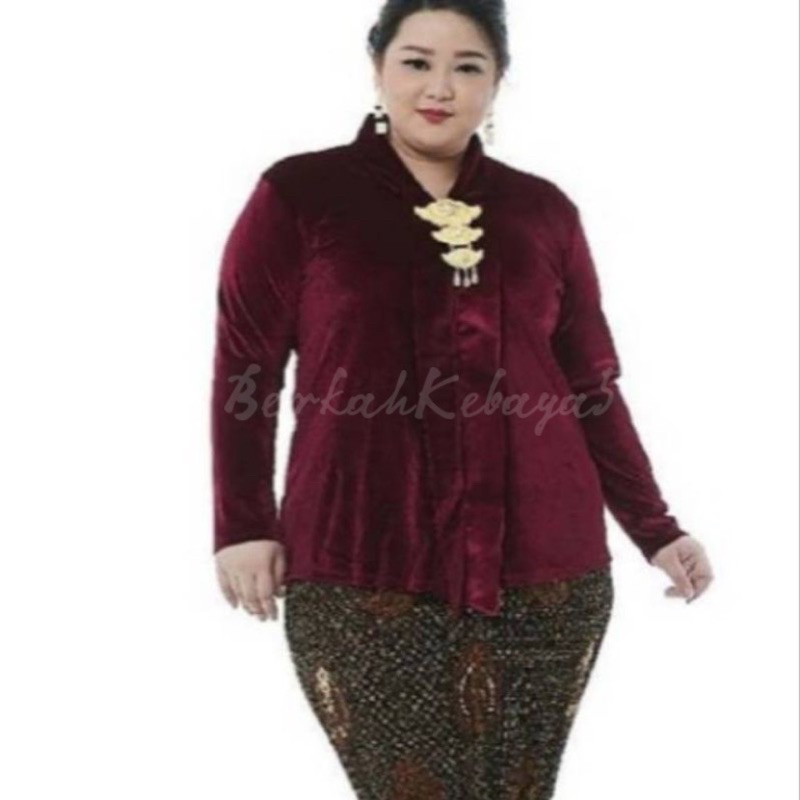 Jual Kebaya Bludru Kartini Ukuran Jumbo / Kebaya bludru kartini ...