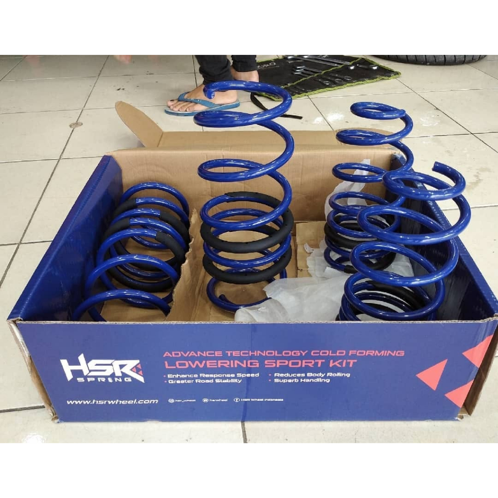 Jual LOWERING KIT HSR BLUE HONDA CIVIC TURBO 2016-2020 / PER RACING PNP ...