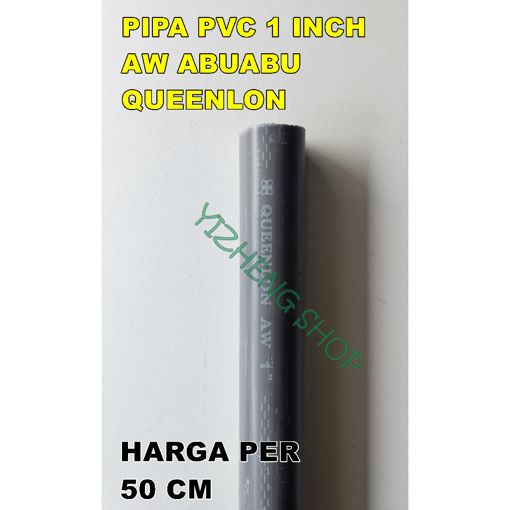 Jual PIPA PVC 1 INCH AW QUENNLON ABU-ABU PANJANG 50CM | Shopee Indonesia