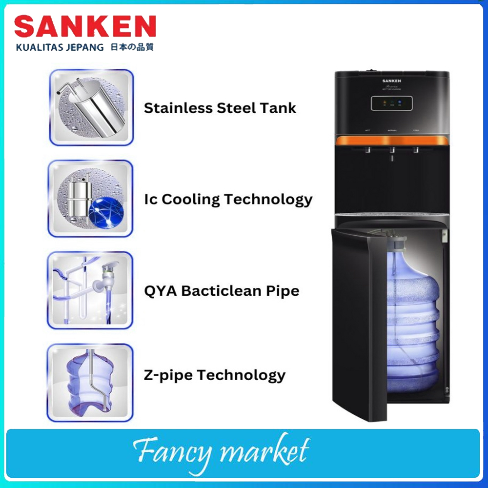 Jual DISPENSER GALON BAWAH SANKEN HWD Z79IC 3 Kran Panas Dingin Normal ...