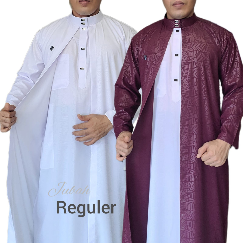 Jual Jubah Gamis pria regular jubah luaran juabah 2 in 1 jubah pria ...
