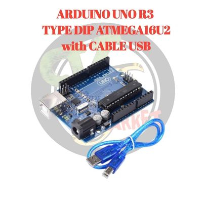 Jual ARDUINO || ARDUINO UNO || PLUS KABEL USB || DIP ATMEGA16U2 | Shopee Indonesia