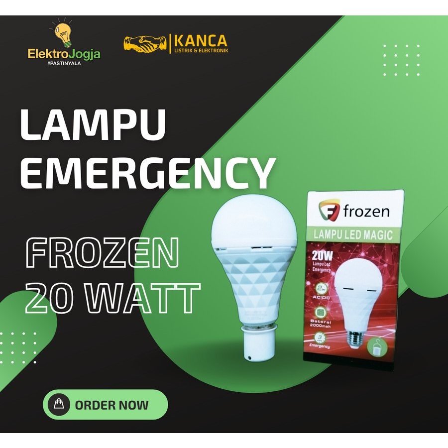 Jual Lampu Emergency Lampu Magic Frozen AC/DC 20 watt Emergency ...