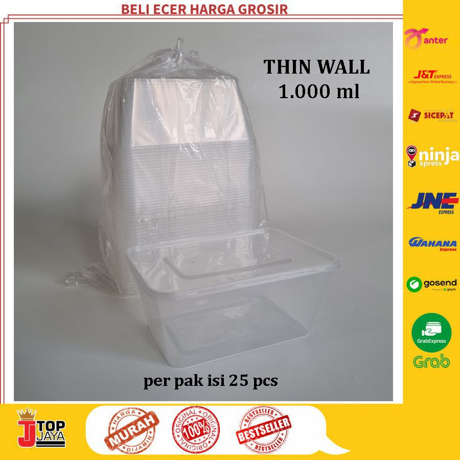 Jual Thinwall Kotak Plastik Food Container Thinwall/ Kotak Makan ... Jual Thinwall Kotak Plastik Food Container Thinwall/ Kotak Makan ...