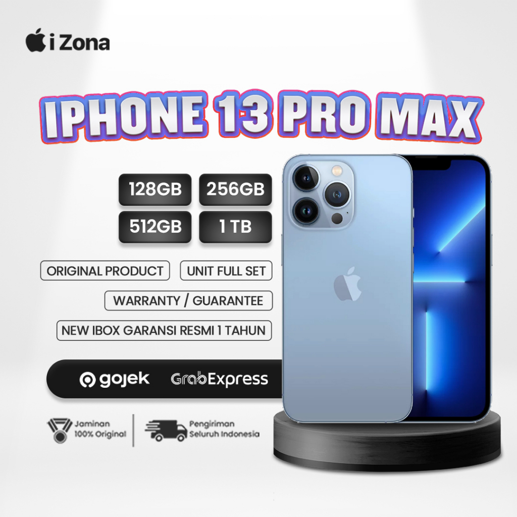 Jual IPHONE 13 PRO MAX 128GB 256GB ORIGINAL SECOND INTER IBOX IZONA ...