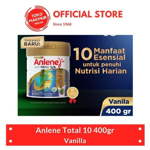 Jual ANLENE TOTAL 10 VANILLA 400 GR | Shopee Indonesia