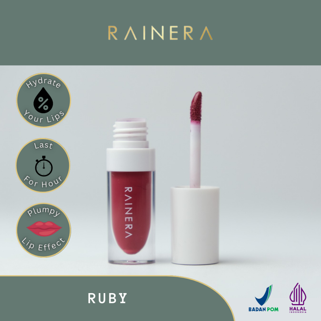 Jual Lip Cream Rainera Warna Ruby Lipcream Warna Merah Burgundy ...