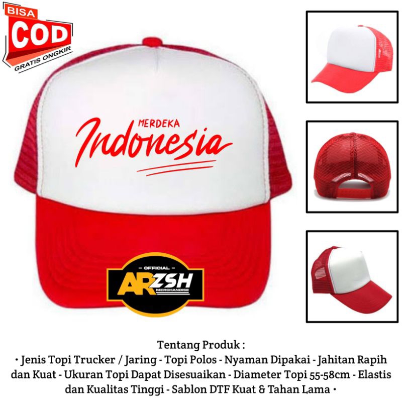 Jual Topi Spesial Kemerdekaan HUT RI 79 Tahun | Topi Indonesia Merdeka ...