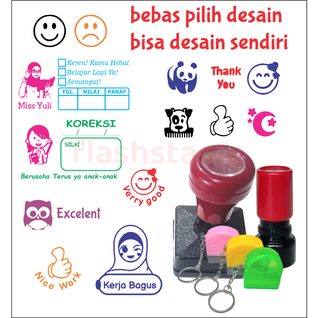 Jual Stempel Nilai Reward Stempel Guru Penilaian Bebas Pilih Desain | Shopee Indonesia
