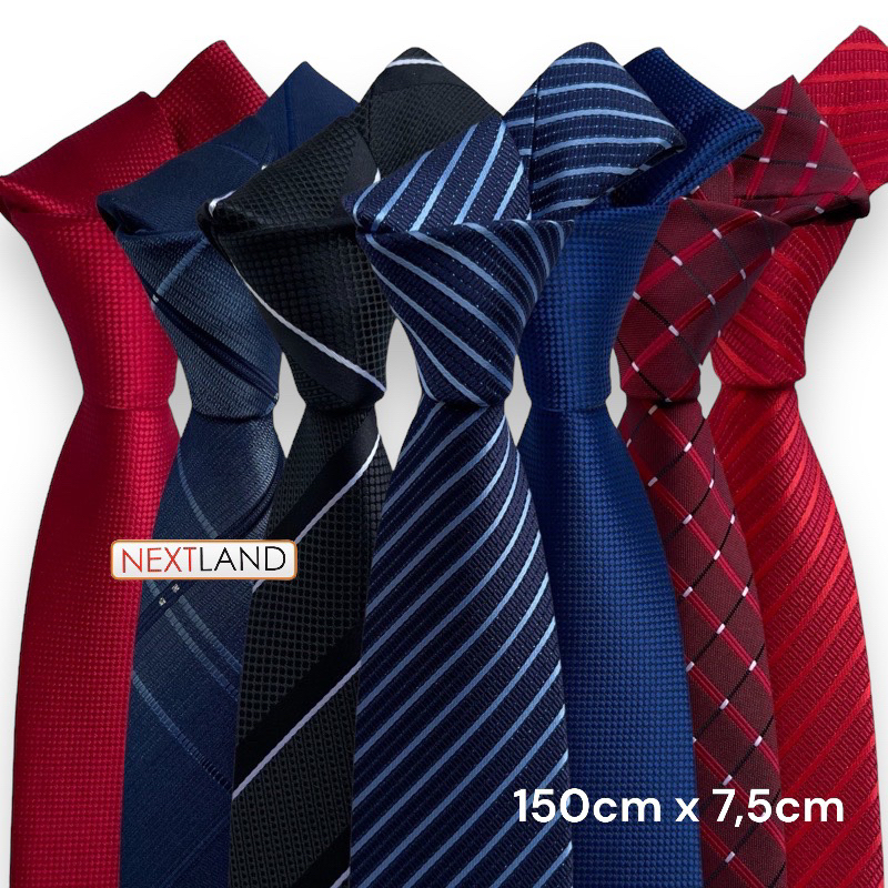 Jual NEXTLAND - DASI HITAM MOTIF DASI PRIA FORMAL DASI MEWAH DASI ...