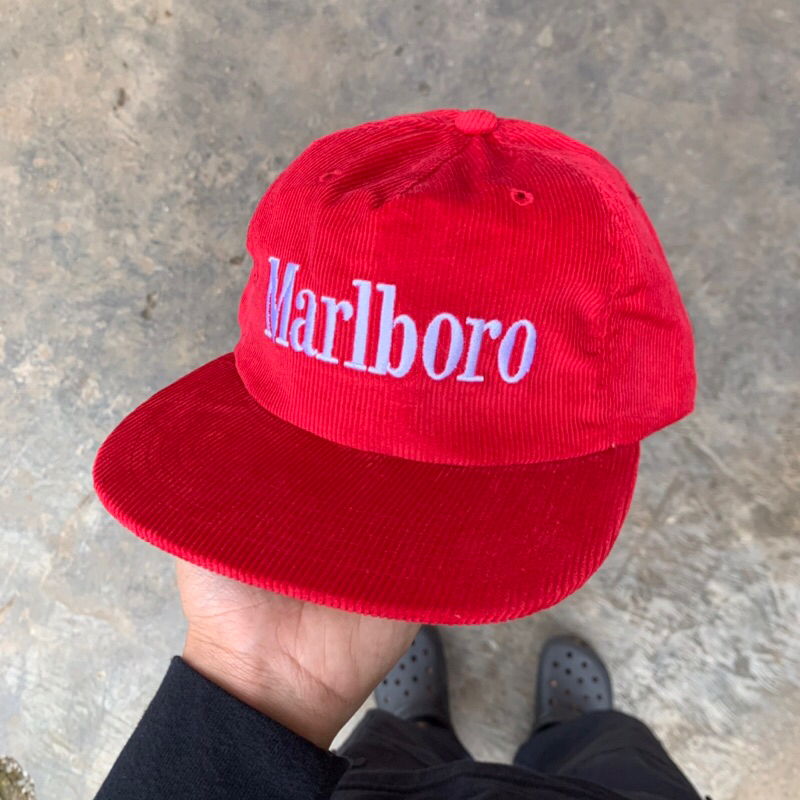 Jual TOPI MARL-BORO VINTAGE | CLASSIC SNAPBACK CORDUROY MERAH | Shopee ...