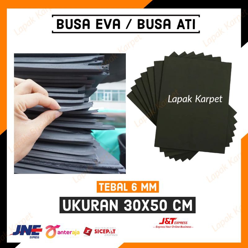 Jual busa ati / busa eva / sponge eva / ukuran 30x50 cm 6 mm | Shopee ...