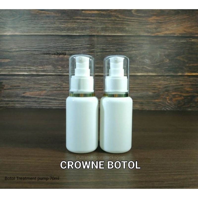 Jual BOTOL LOTION PUMP 70 ML NATURAL TUTUP LIS GOLD / BOTOL PUMP ...