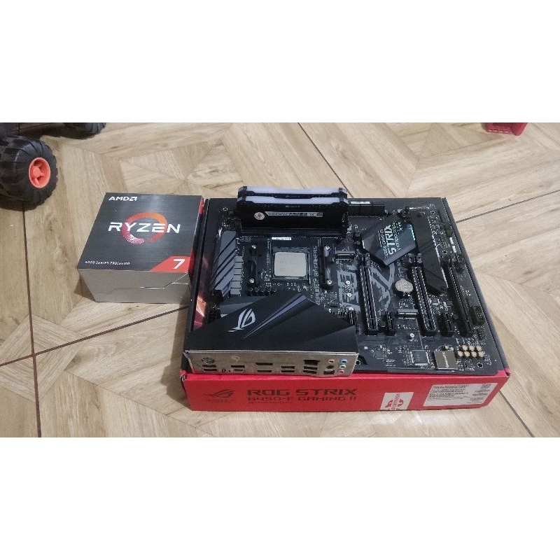 Jual amd ryzen 7 5700x mobo asus b450 rog strix ram 16gb corsair rgb ...