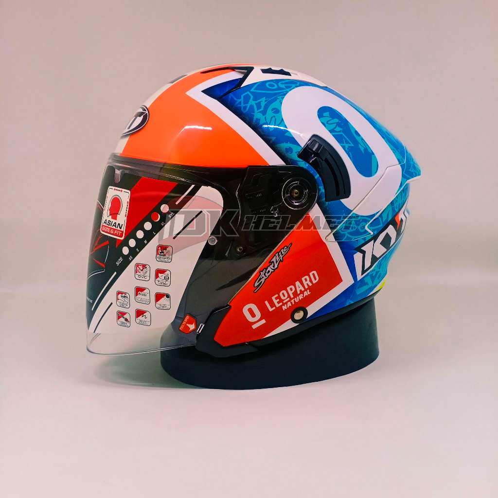 Jual Helm Half Face KYT NFJ NF-J Foggia Misano 2021 Replica Motif ...