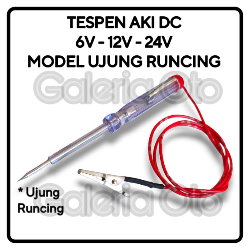Jual Obeng Tespen RUNCING / Testpen Kabel Aki DC ( UNIVERSAL / UMUM ...