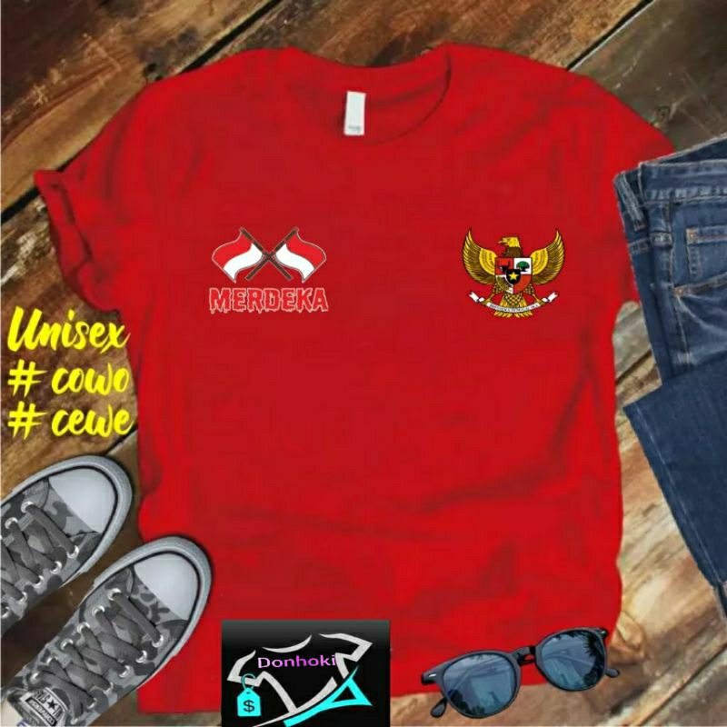 Jual KAOS BENDERA MERDEKA Hut RI 79 Kaos Terlaris 17 Agustus 1945 79 Kemerdekaan Indonesia ...