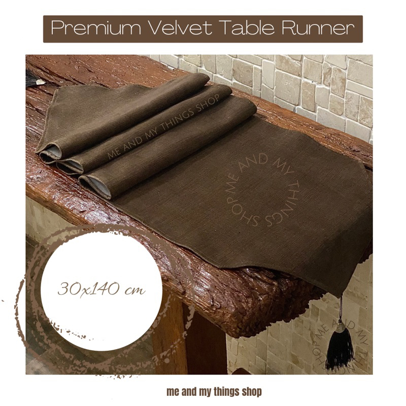 Jual Taplak Meja Polos Premium Estetik Minimalis Velvet Beludru ...