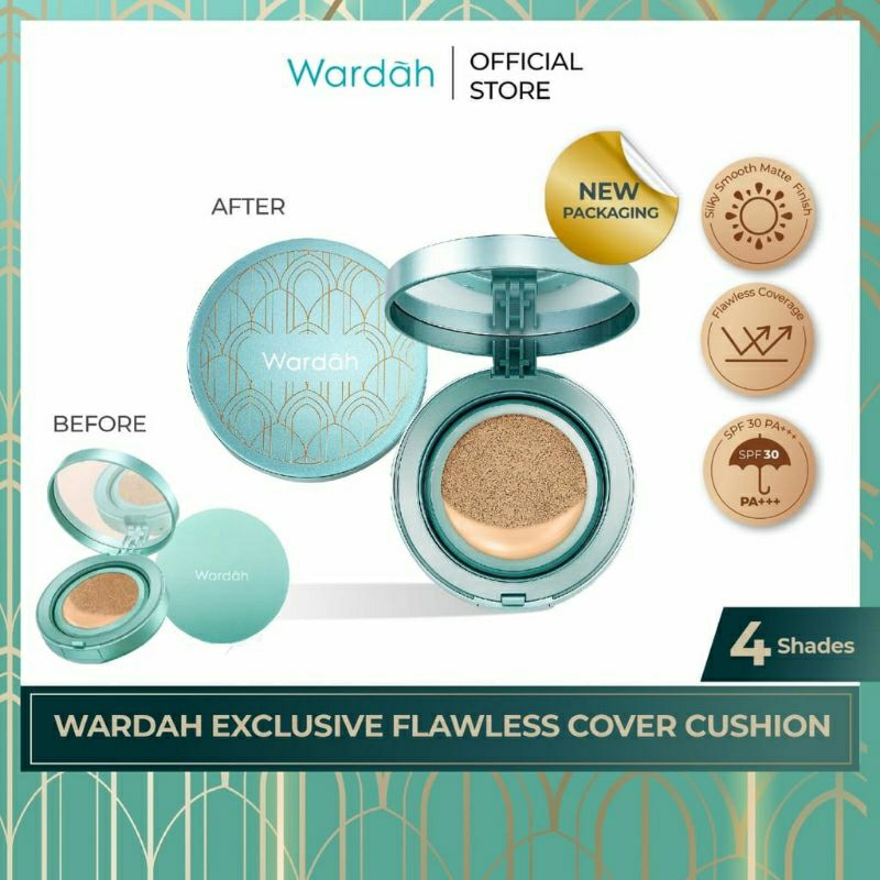 Jual Pinkqueen WARDAH EXCLUSIV FLAWLESS COVER CUSION | Shopee Indonesia