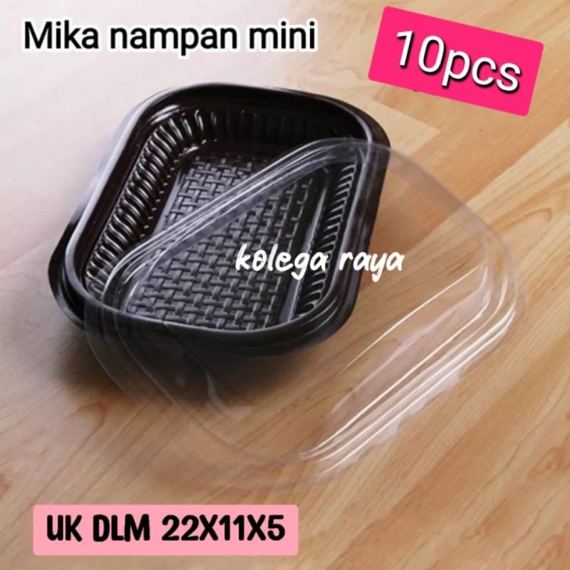 Jual Nampan Kue Basah Ukuran Kecil Isi 10PCS Tutup Dan Alas Warna ...