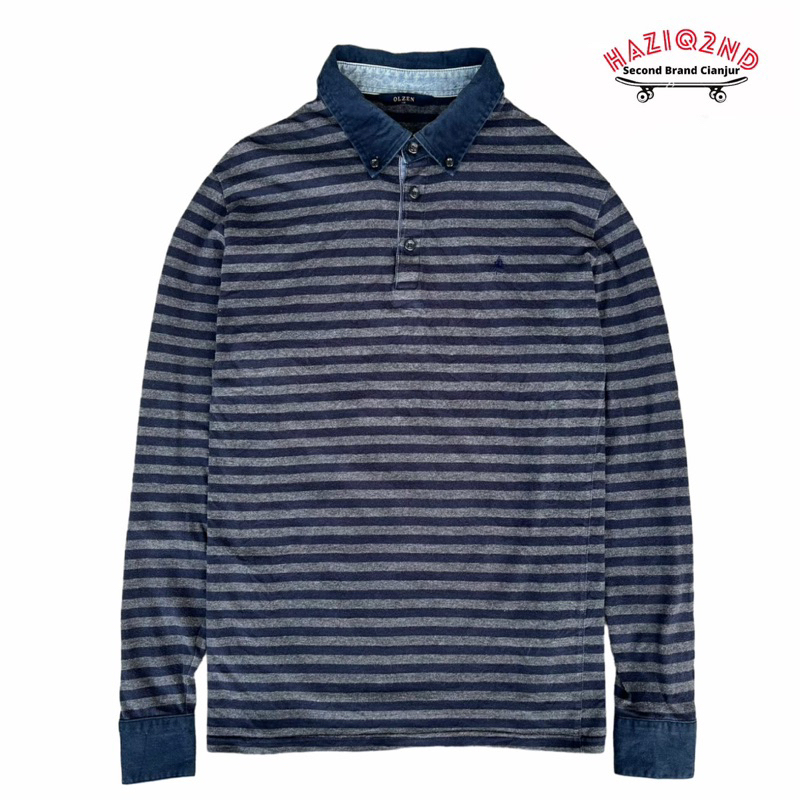 Jual RUGBY OLZEN / KAOS KERAH SALUR SIZE L | Shopee Indonesia