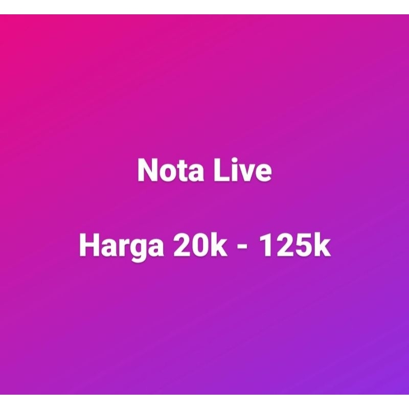 Jual LINK NOTA HARGA 20k - 125k berat 1KG | Shopee Indonesia