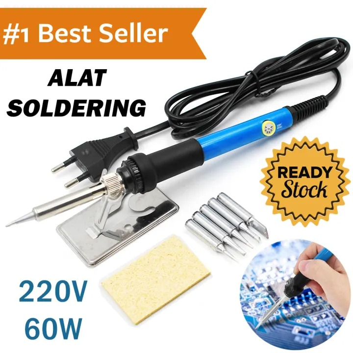 Jual Alat Solder Listrik Iron 60 Watt Adjustable Temperature Patri ...
