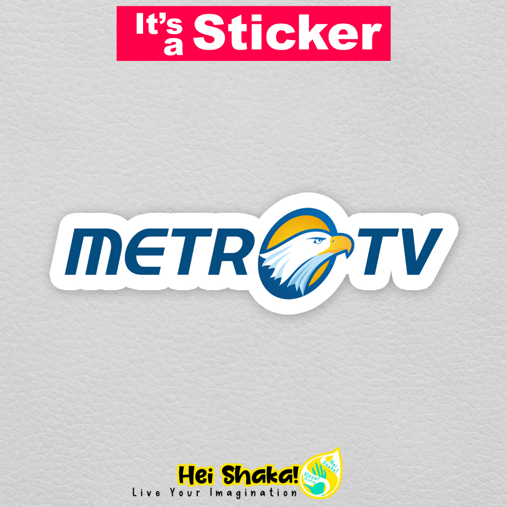 Jual Heishaka Stiker Metro TV Logo Sticker Vinyl Anti Air | Shopee ...