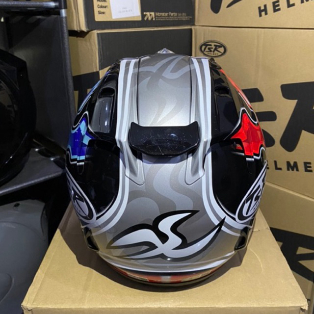 Jual LAST STOCK - HELM TSR RAM 4 NAKANO SHURIKEN SILVER | Shopee Indonesia