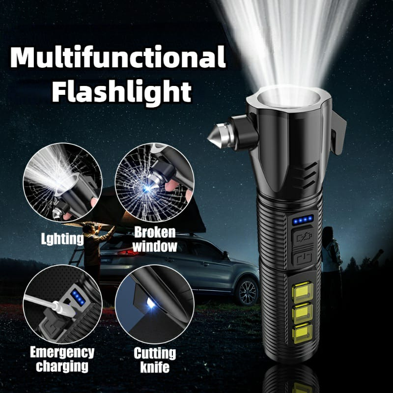 Jual Senter LED Palu Darurat Super Terang Jarak Jauh Multifungsi Hummer ...