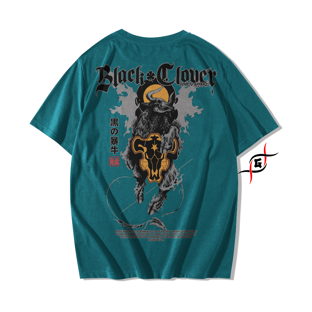 Jual GENRYU Black Bull / Banteng Hitam Emblem Anime Black Clover Baju ...