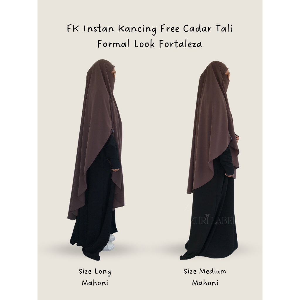 Jual FK KANCING INSTAN FORTALEZA - FREE CADAR TALI FRENCH KHIMAR BY ZURI LABEL - KERUDUNG JILBAB ...