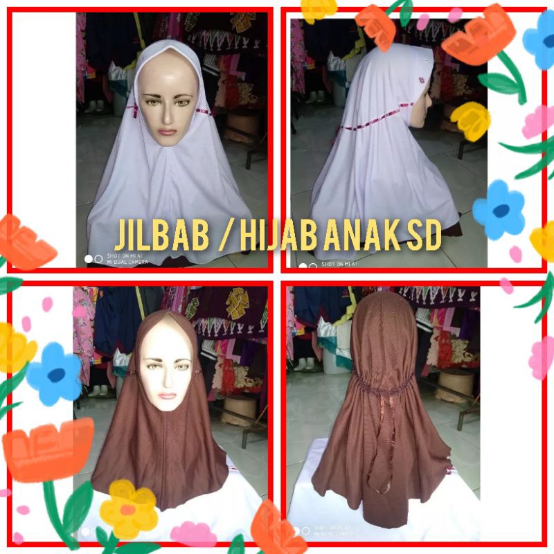 Jual Jilbab Hijab Sekolah Sd Putih Dan Pramuka Shopee Indonesia