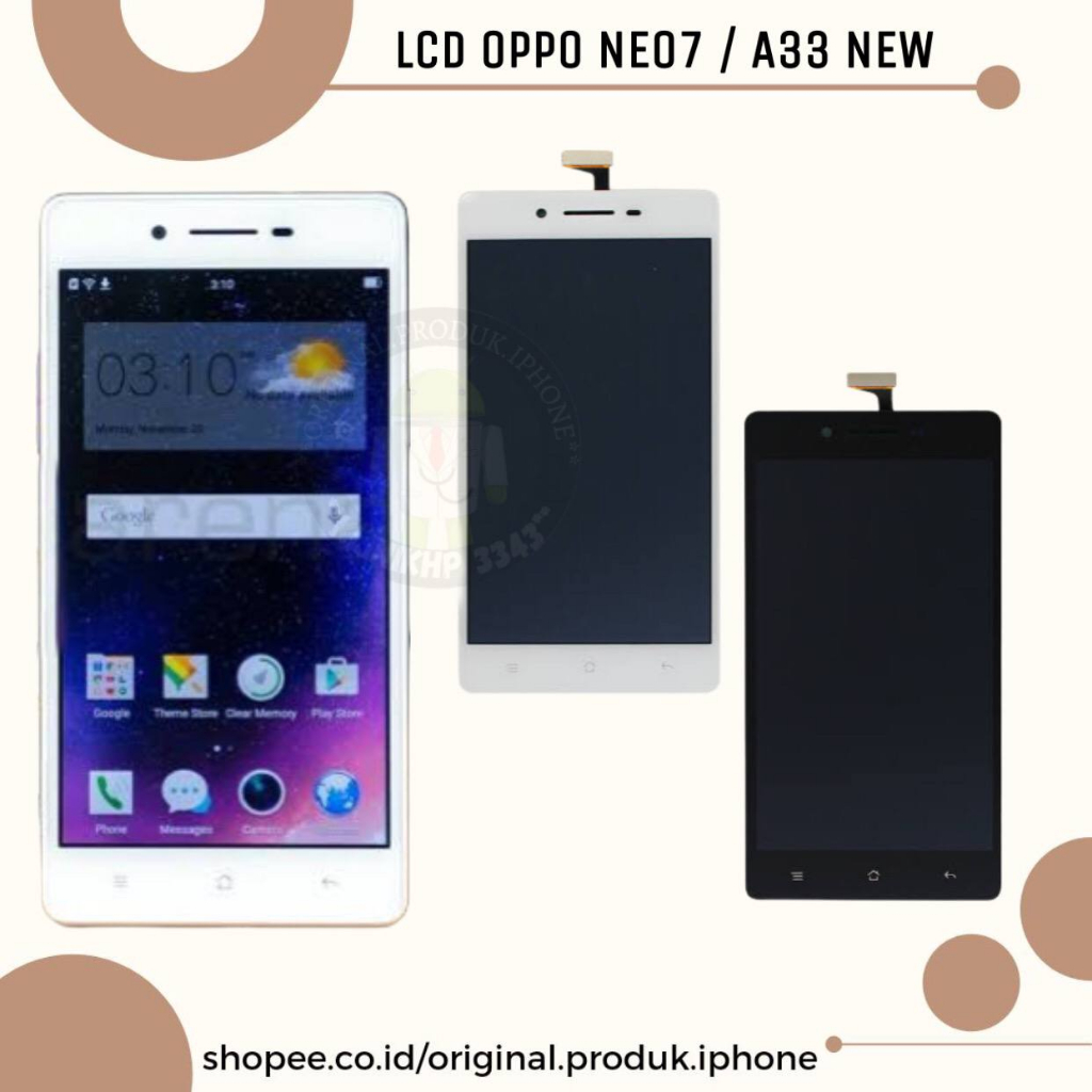 Jual TOUCHSCREEN LCD OPPO A33 / NEO 7 ORIGINAL FULLSET BARU GARANSI ...
