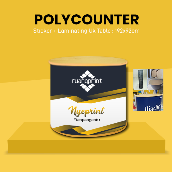 Jual Meja Polycounter / pop up table / meja promosi | Shopee Indonesia