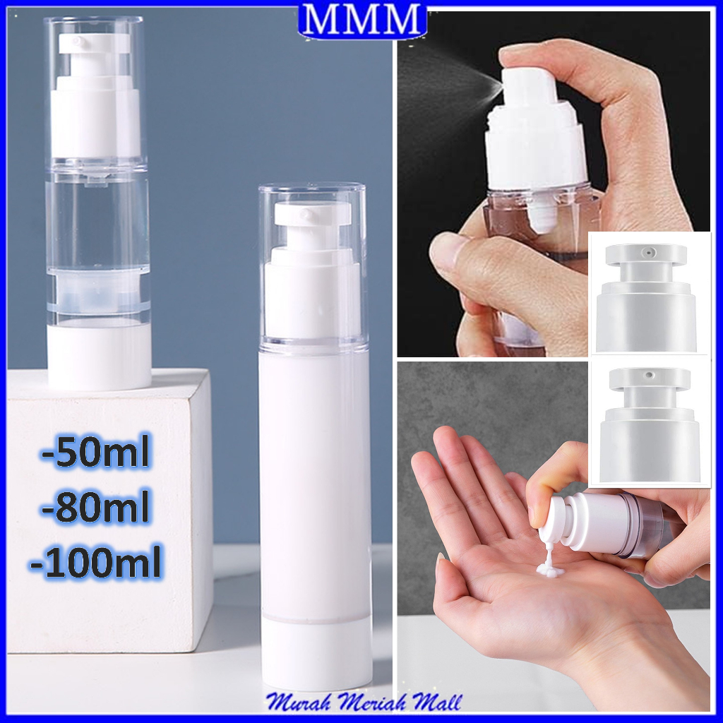 Jual MMM Botol Refill Vacuum 100ml Botol Spray Transparant 80ml Bottle ...