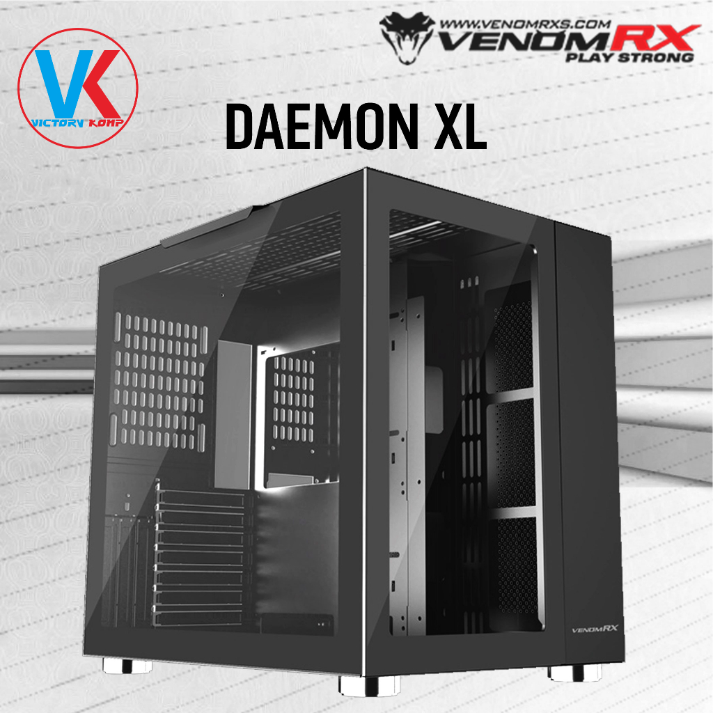 Jual VenomRX Daemon XL Support Vertical GPU EATX ATX Gaming Case PC ...