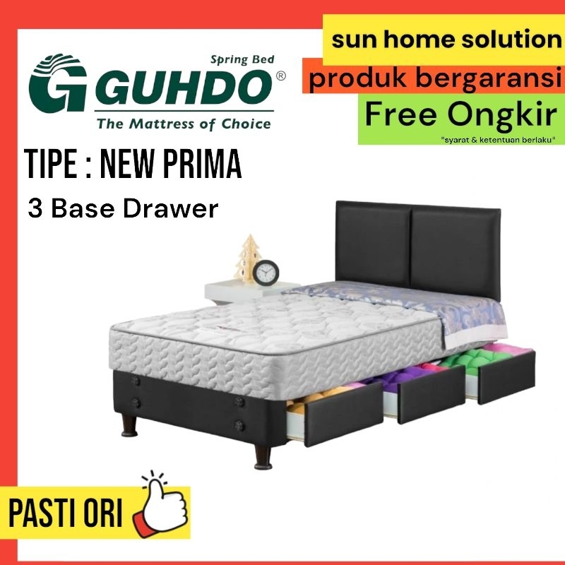 Jual Kasur Springbed GUHDO New Prima 3 Base Drawer Laci Bawah | Shopee Indonesia