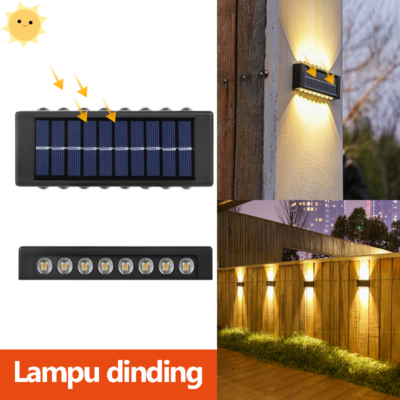 Jual Lampu Dinding Led Tenaga Surya Anti Air 16LED Lampu Dinding Solar ...