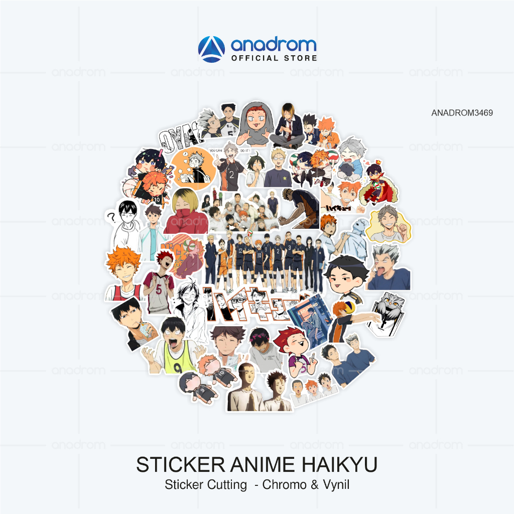 Jual Sticker Anime Haikyu | Sticker Anime & Aesthetic | Anadrom 3469 ...