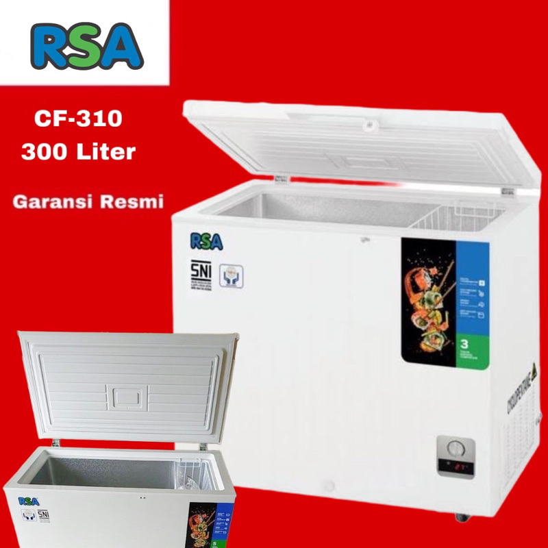 Jual Chest Freezer Box RSA CF-310 / Freezer Box 300 Liter (Free Ongkir ...