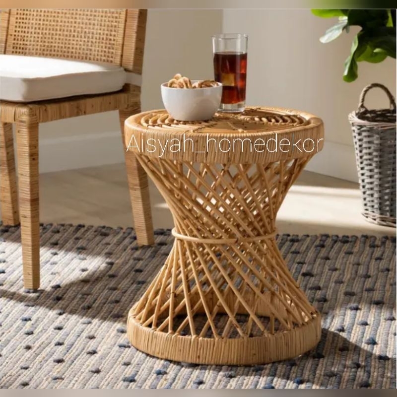 Jual MEJA MINIMALIS ROTAN QUALITY EKSPOR | Shopee Indonesia