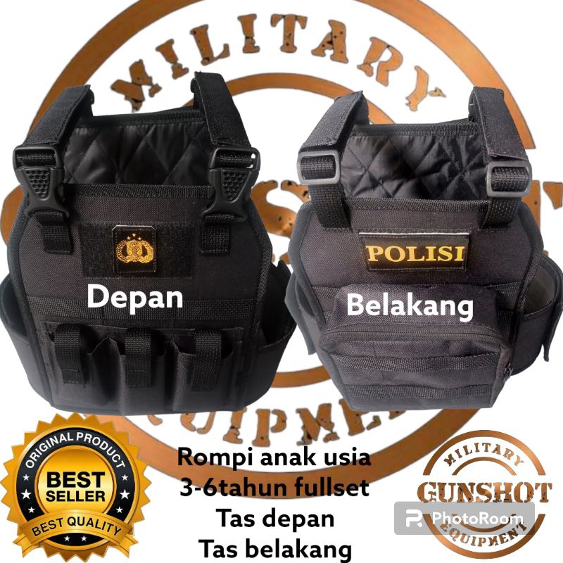 Jual Rompi anak Kostum POLISI Pocil karnaval usia 3-12tahun | Shopee ...
