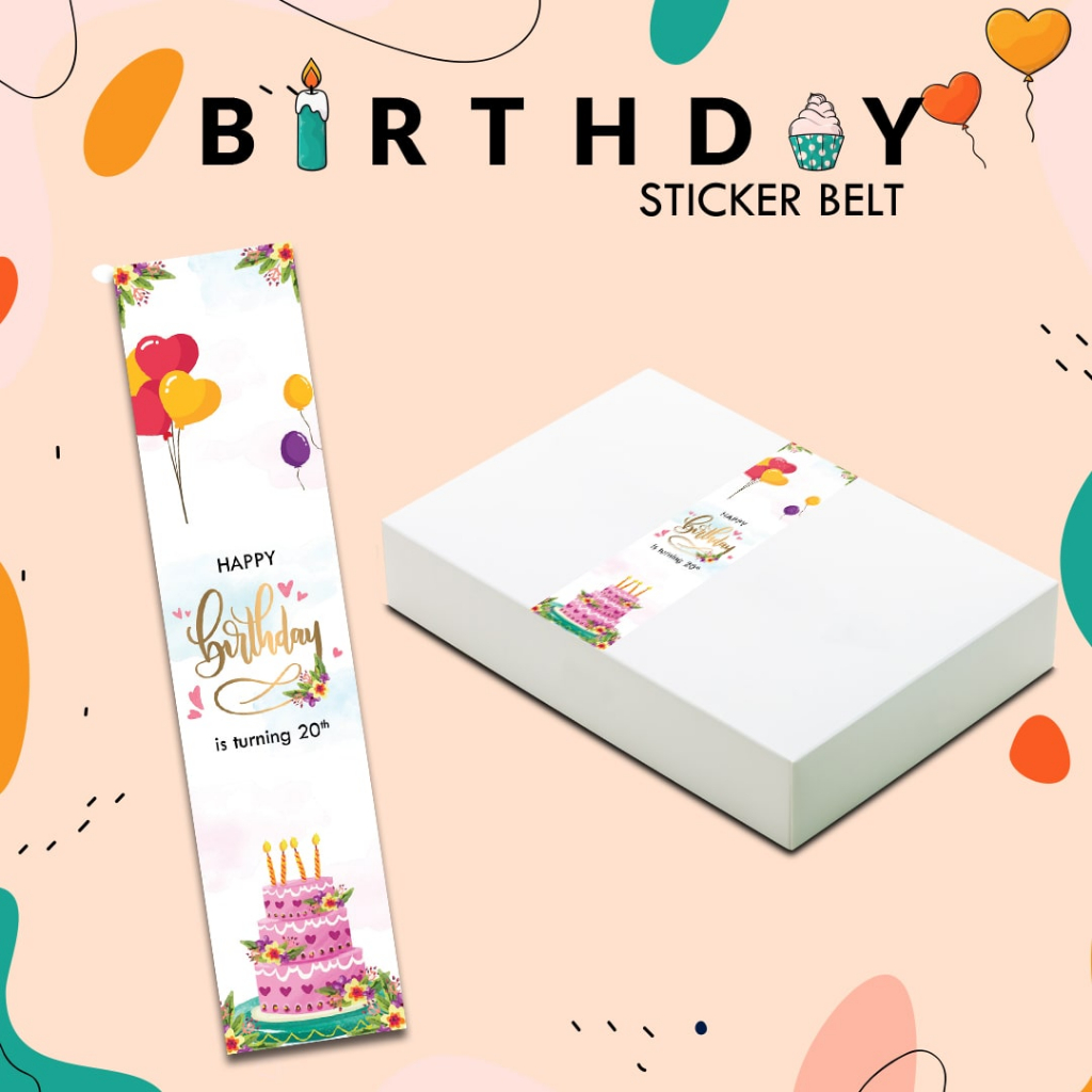 Jual STICKER BELT HAPPY BIRTHDAY | Shopee Indonesia
