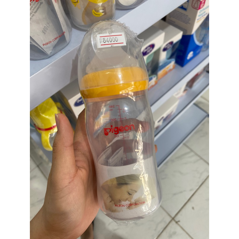 Jual Pigeon Botol Susu Wide Neck 160ml 240ml / Pigeon Soft Touch Peristaltic Plus Wide Neck ...