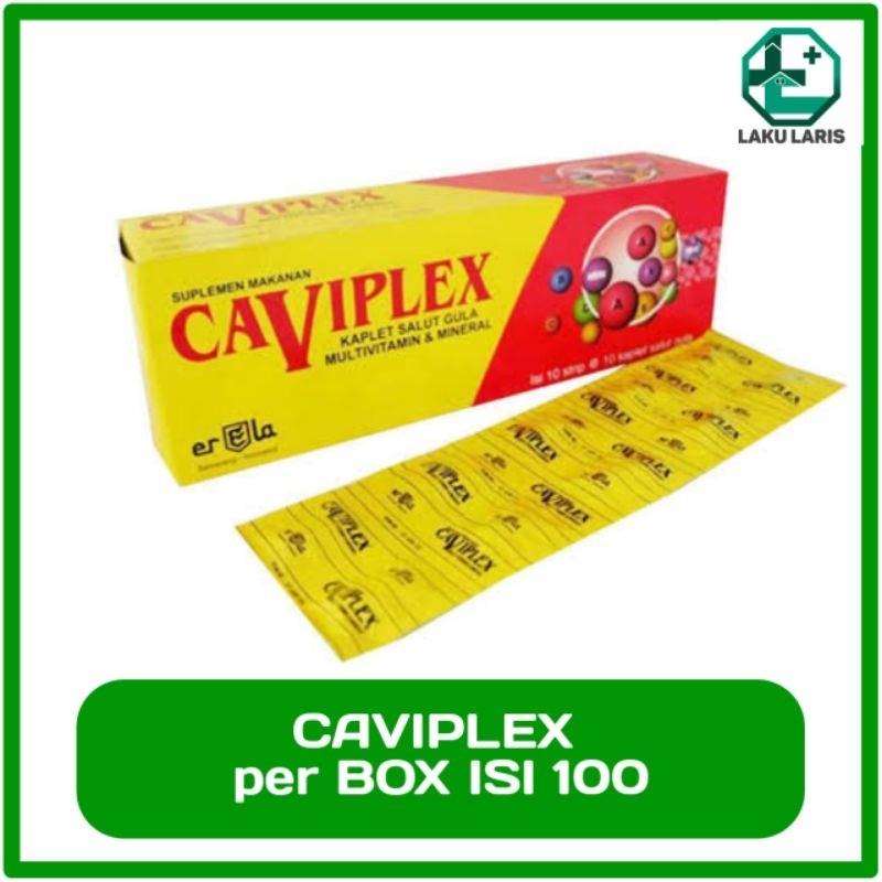 Jual Caviplex 1 Box 100 Kaplet Multivitamin dan Mineral | Shopee Indonesia