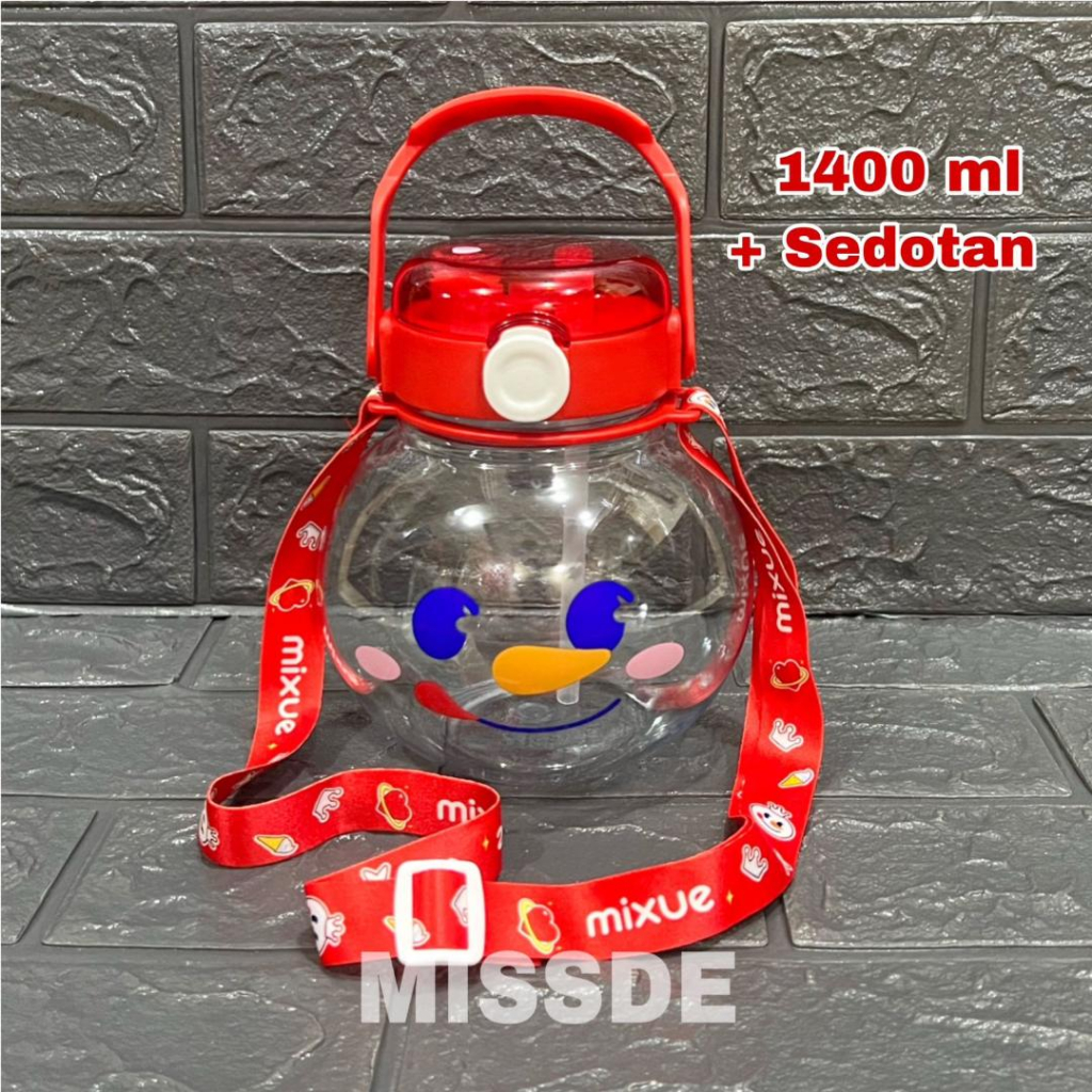 Jual Botol Air Minum MIXUE 1400 ML / Tumbler Air Minum Mixue 1400 ML Free BubleWrap & PackingDus ...