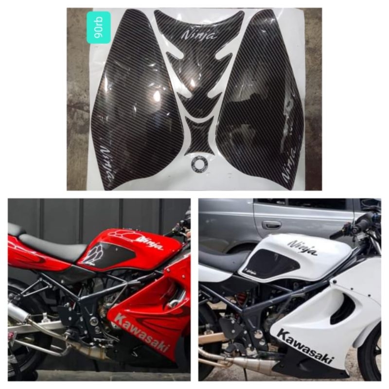 Jual TANKPAD SIDEPAD STICKER TIMBUL CARBON NINJA RR OLD ZX NEW | Shopee ...
