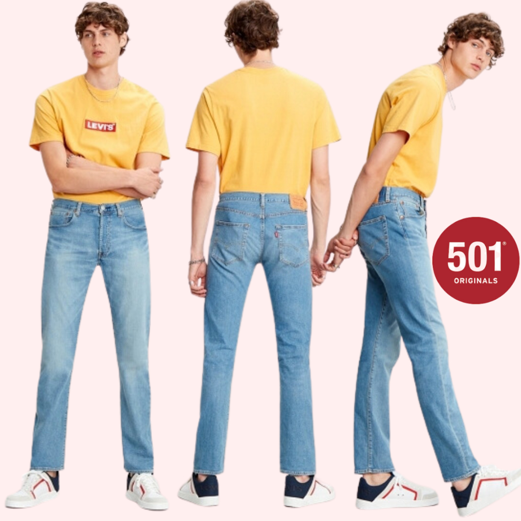 Jual Levis 501 Regular Fit Vero Light Blue Stretch Jeans 00501-3007 ...
